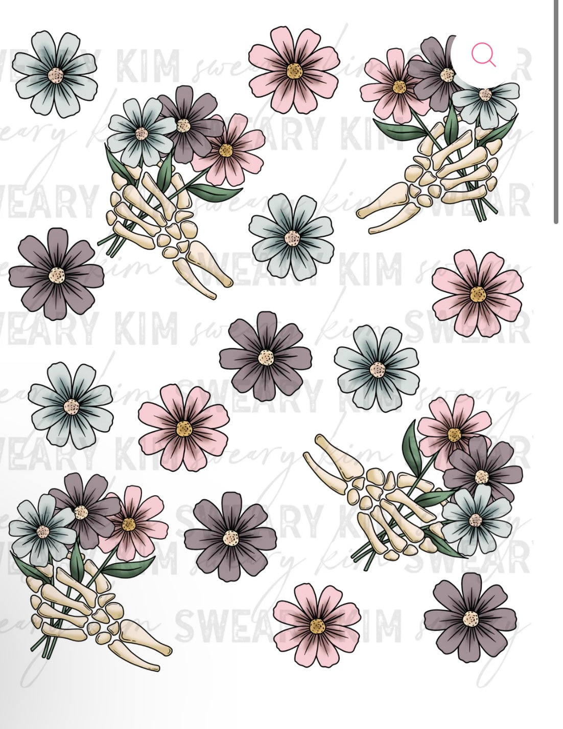 Skellie Hand Floral – Twisted Crafters LLC