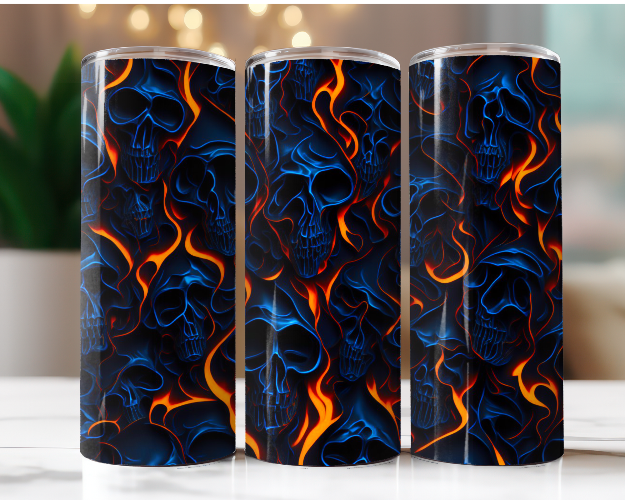 Burning Skulls – Twisted Crafters LLC