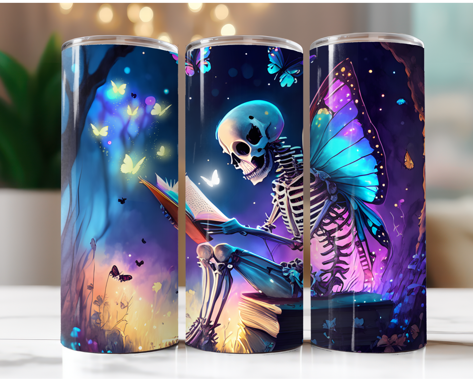Butterfly Skeleton with Book – Twisted Crafters LLC